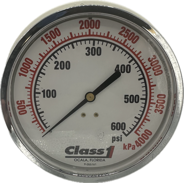 4.5" Class 1 Fire Service Pressure Gauges; Dual Read PSI/KPA, 91585860 ...