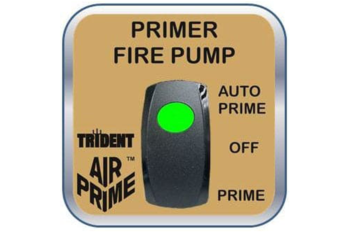 Trident Air Primer Parts - Rocker Switch 12-Volt and Label Assembly ...