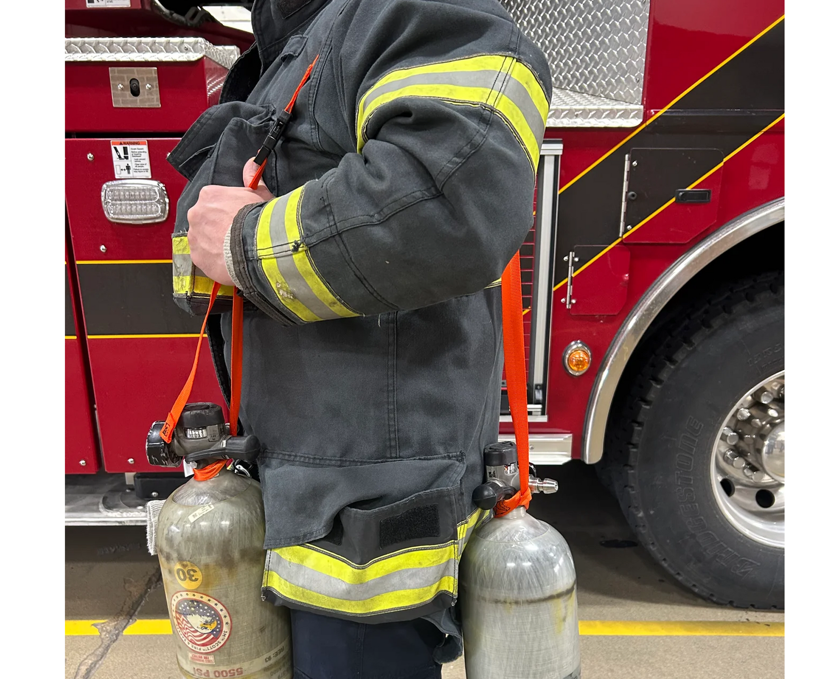 Firefighter Straps, SCBA Bottle Carrying Sling, SCBACS – ResQstore
