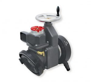 10K AWG Gate Valve 25° elbow with relief valve, 6" NH RL F Swivel thre ...